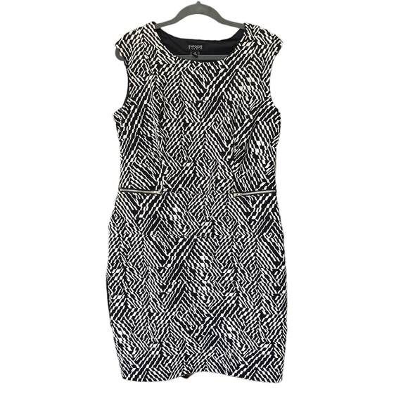 Enfocus Studio | Dresses | En Focus Studio Black And White Sleeveless ...
